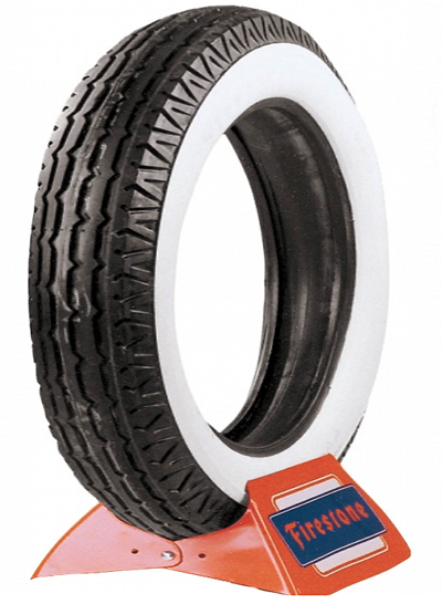 550x18 4ply T/T (3 1/4 Inch White Wall) Firestone